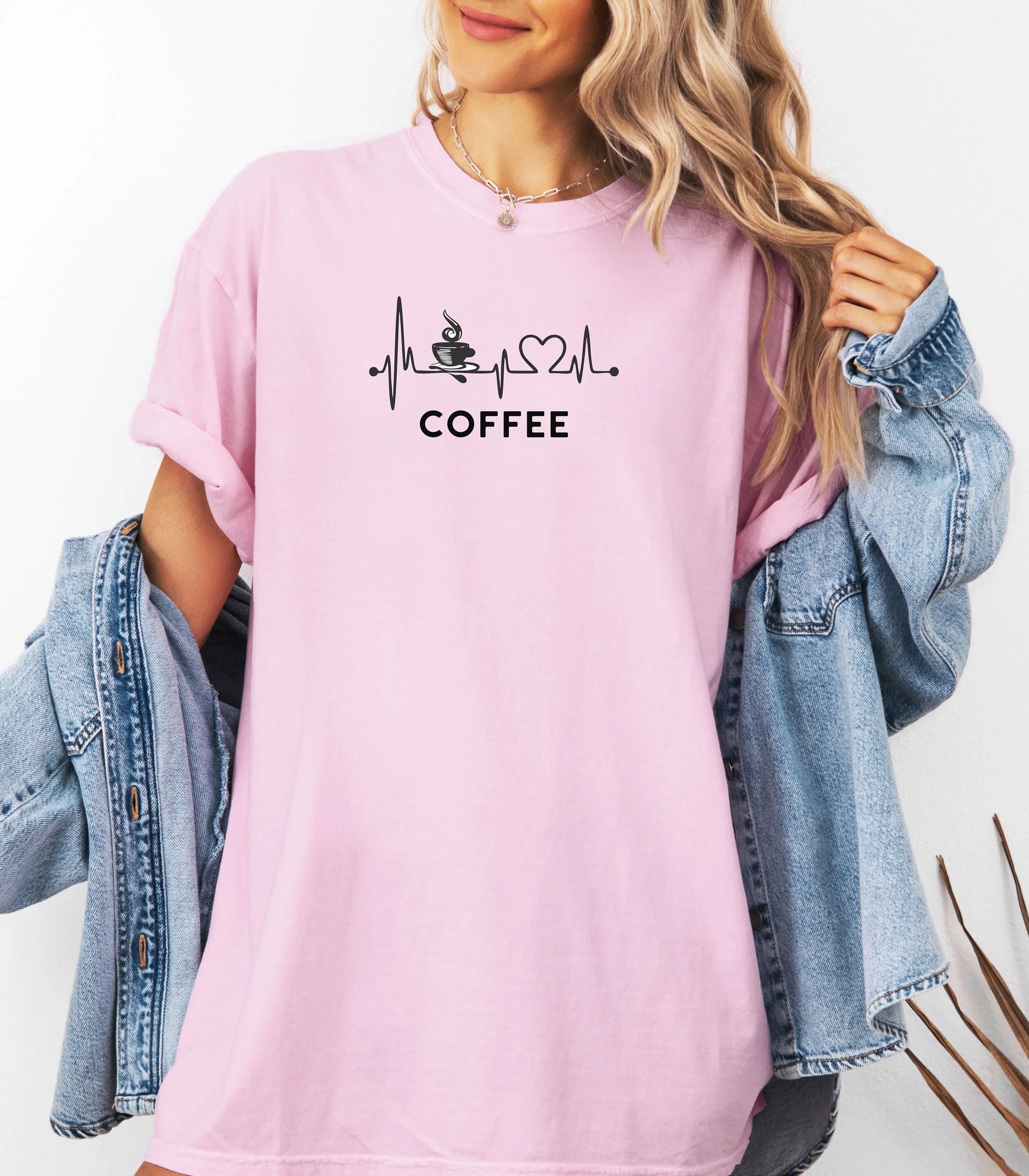 Coffee Heartbeat TShirt, Coffee Lover Gift, Coffee Addiction Tee, Gift ...